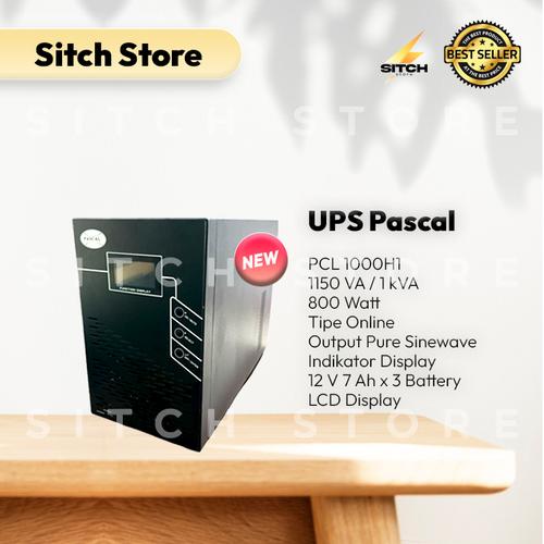 Jual UPS Pascal 1000VA PCL 1000H1 800Watt Online Pure Sine Wave ...