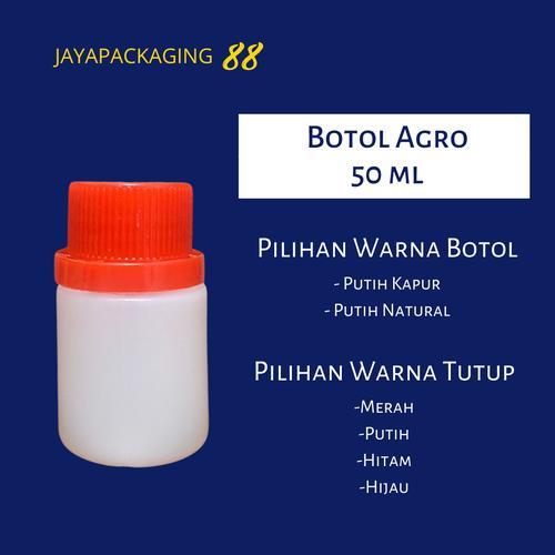 Jual Botol Agro 50ml 50 ml Botol Labor Botol Kapsul HDPE - Natural ...
