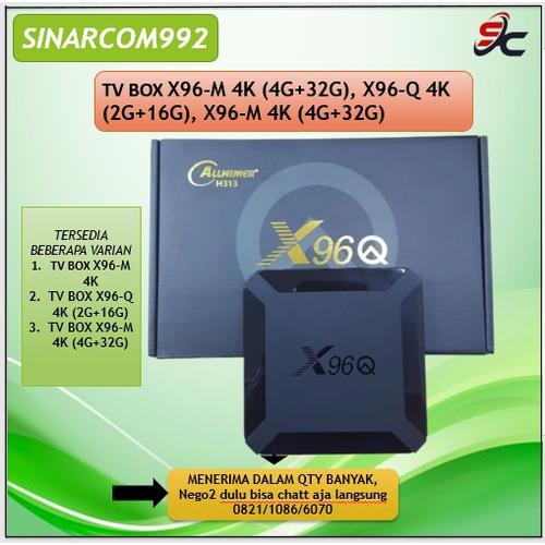 Jual TV BOX X96-M 4K (4G+32G) / X96-Q 4K (2G+16G) / X96-M 4K (4G+32G ...
