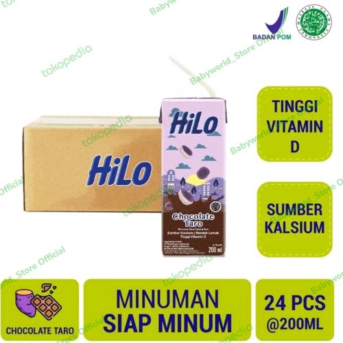 Jual Hilo susu UHT rasa CHOCOLATE TARO 200ml ( 1 dus 24 pcs ) - Kota ...