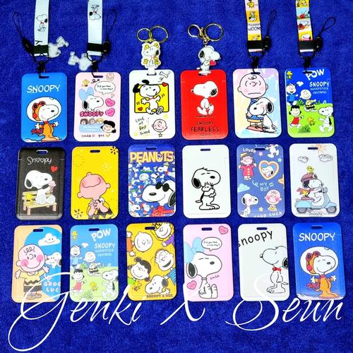 Jual Tempat kartu Karikatur / ID card / Tag holder Dengan tali strap ...