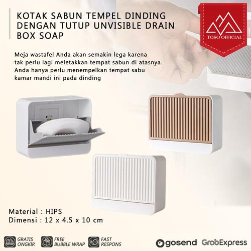 Jual KOTAK SABUN TEMPAT SABUN DINDING + TUTUP DRAIN BOX SOAP BOX WITH ...