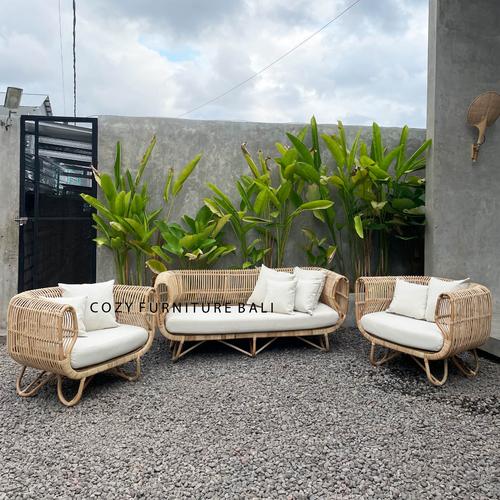 Jual SOFA SET RATTAN - KURSI ROTAN - TERAS RUANG TAMU - INDOOR OUTDOOR ...