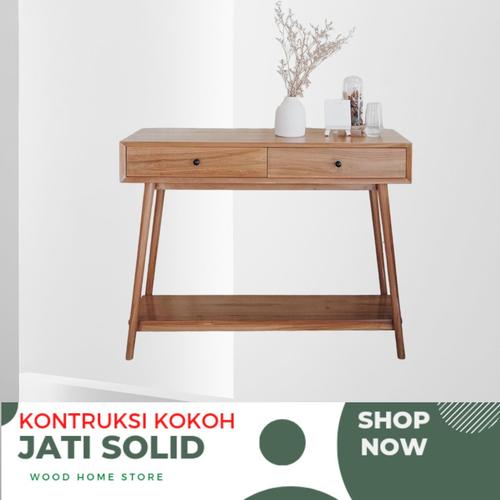 Jual Meja Console Jati Minimalis Table Display Japandi Asli Jepara ...