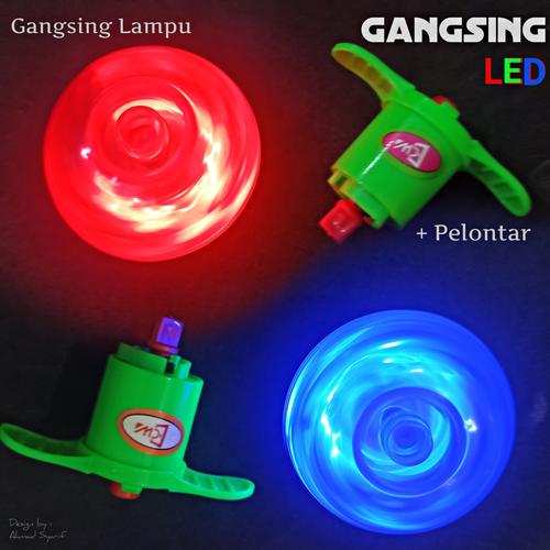 Jual NEW GANGSING LED + PELONTAR MAINAN ANAK GANSING LAMPU NYALA ...