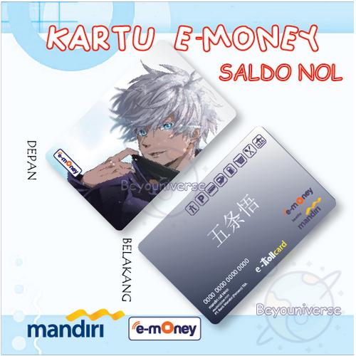 Jual Kartu e-toll/MRT E-MONEY MANDIRI FLAZZ BCA design anime gojo#1 ...