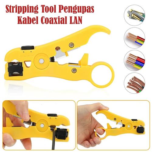 Jual Stripper Stripping Pengupas Kabel Coaxial LAN Cable Wire Cutter HT ...