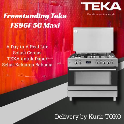 Jual Teka Freestanding Cooker 90cm FS96F5GMAXI Freestanding Teka Fs96f ...