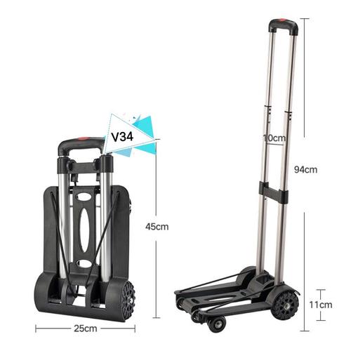 Jual Troli Lipat Ringan Roda 4 / Trolley Koper / Troli Tas Travel ...