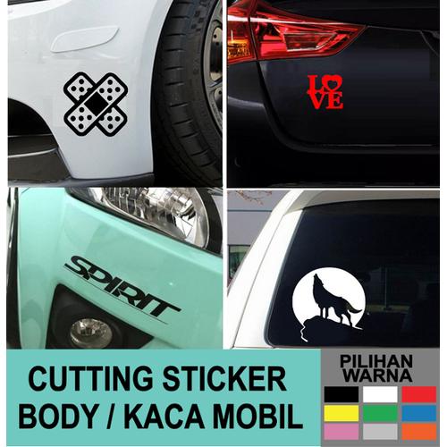 Jual Stiker Unik Lucu Body Kaca Mobil Cutting Sticker Model Plester ...