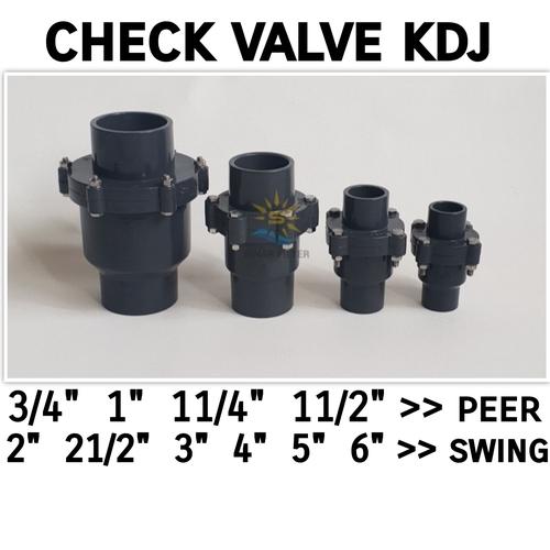 Jual Check valve 3/4 1 11/4 11/2 1.5 2 21/2 2,5 3 4 5 6 inch KDJ peer ...
