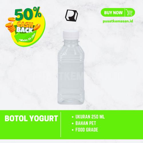 Jual Botol Yogurt / Botol Cimory / Botol PET / Botol Plastik 250ml ...