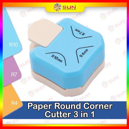Jual Round Corner Cutter 3 in 1 Pemotong Sudut Corner Puncher Rounder ...