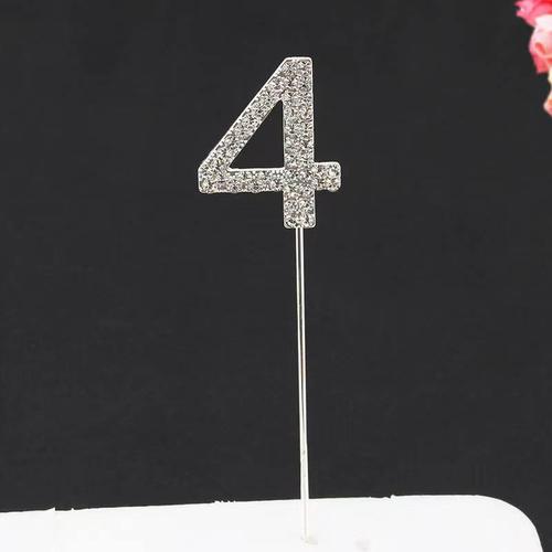 Jual CAKE TOPPER UCAPAN HAPPY BIRTHDAY DAN ANGKA 0-9 BAHAN BESI SILVER ...