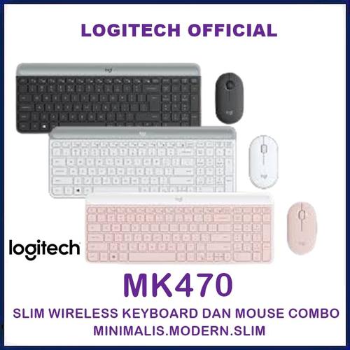 Jual Logitech MK470 / MK 470 Slim Combo Keyboard dan Mouse Wireless ...