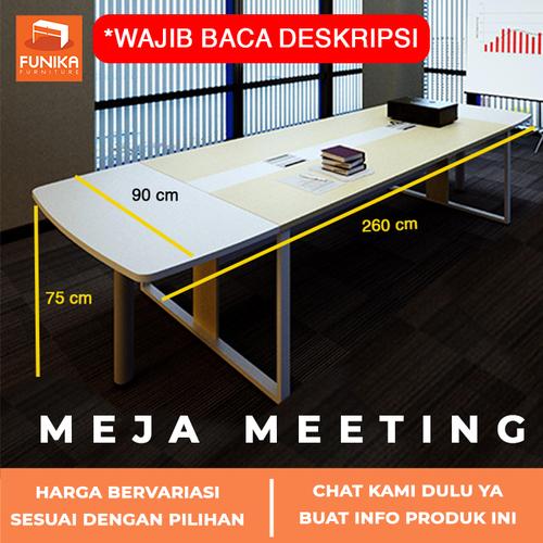 Promo FUNIKA Meja Rapat Meja Meeting Meja Kantor Meeting Desk - UCT ...