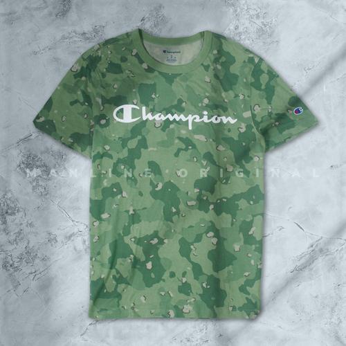 Jual Kaos ORIGINAL Champion Graphic Script Logo Camo Tee Green - S ...