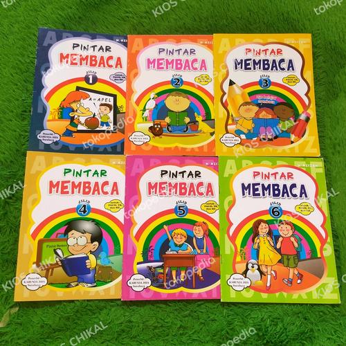 Jual ORIGINAL BUKU PINTAR MEMBACA JILID 1 2 3 4 5 6 UNTUK PAUD TK DAN ...