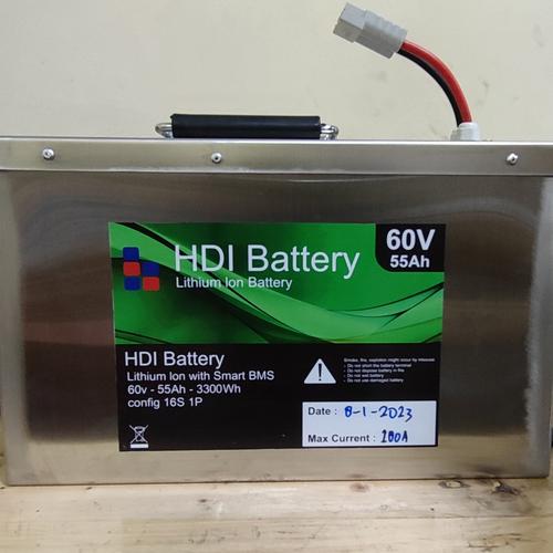 Jual Baterai Pack lithium ion 72V 42Ah motor listrik smart BMS casing ...