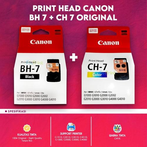 Jual Printhead Cartridge BH-7 BH7 Black CH-7 CH7 Color Canon G2010 ...