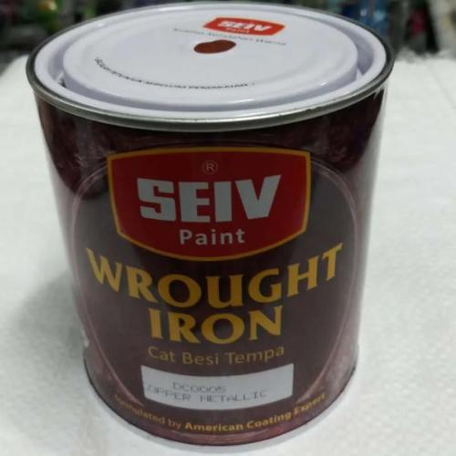 Jual Cat Besi SEIV Metalic BESI TEMPA Cat PAGAR 1KG - indian COOPER ...