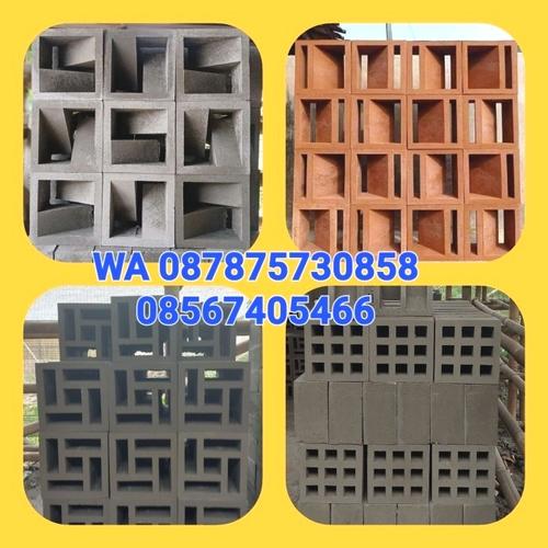 Jual roster beton minimalis/lubang angin/ventilasi udara - Merah - Kota ...