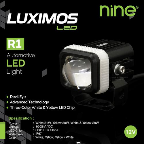 Jual LAMPU LED TEMBAK LASER D2 LUXIMOS R1 2WARNA PLUS DEVIL - DEVIL ...