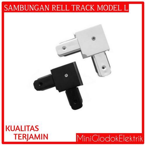 Jual Penyambung soket sambungan rell / Track model L / Hitam / Putih ...