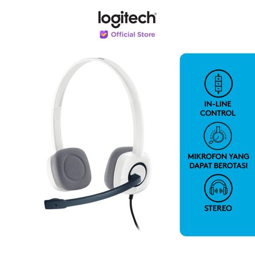 Jual LOGITECH H150 HEADSET STEREO DUAL PLUG - Putih - Kota Medan ...