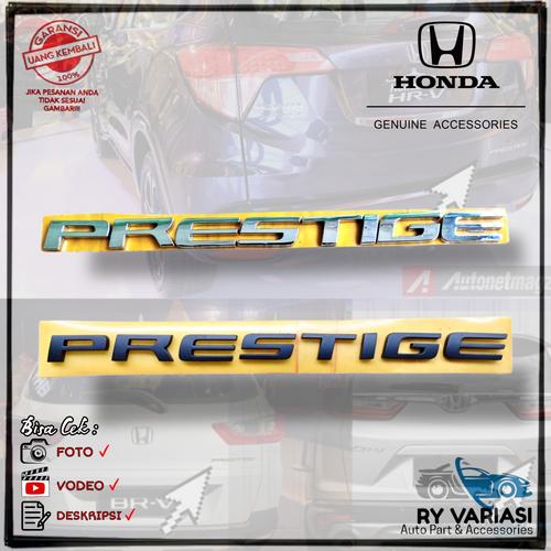 Jual Emblem PRESTIGE Original Honda HRV BRV CRV Logo Merk Tulisan ...