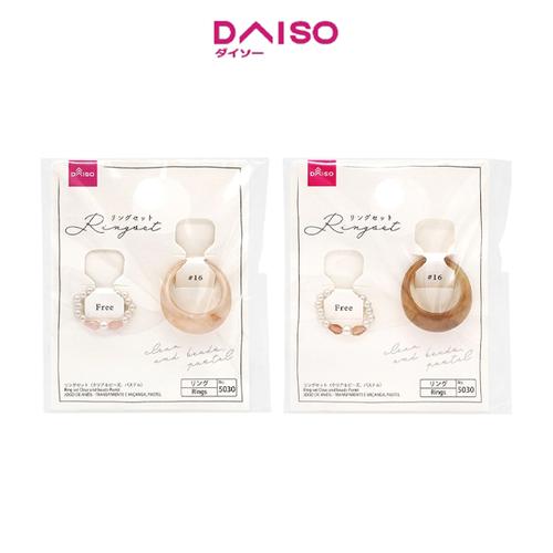 Jual Daiso Ring set Clear and beads Pastel - Putih - Kab. Tangerang - Daiso Japan Official Store ...