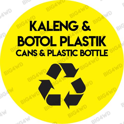 Jual STICKER STIKER SAMPAH KALENG BOTOL PLASTIK SAMPAH GENERAL ...