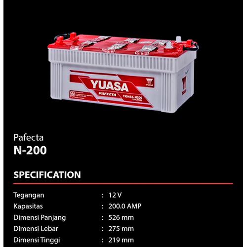Jual YUASA Aki Mobil Otomotif Pafecta Basah Wet N200 12 VDC 200 AH - Kota Surabaya - Surabaya ...
