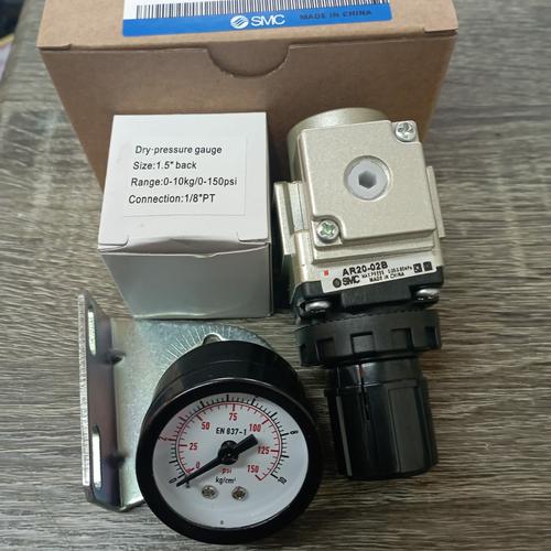 Jual Regulator pneumatic Smc Ar20-02b Port:1/4" /REGULATOR SMC AR20-02 ...