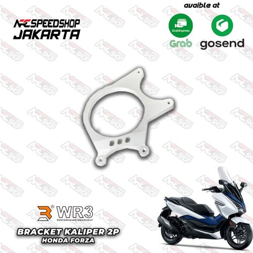 Jual Bracket Braket Breket Kaliper WR3 Belakang Brembo2P Honda Forza 250 - Silver - Black ...