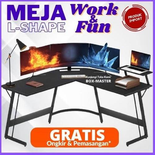 Jual Meja L Gaming Meja Kerja Bentuk L Meja Sudut Corner Table L Shape ...