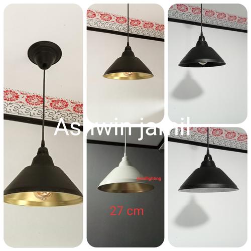 Jual lampu gantung bar cafe resto minimalis - Hitam gold - Kab. Bogor ...