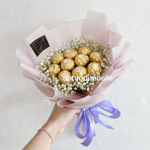 Jual 10 Ferrero Small Buket Premium / Buket Coklat Wisuda / Valentines ...