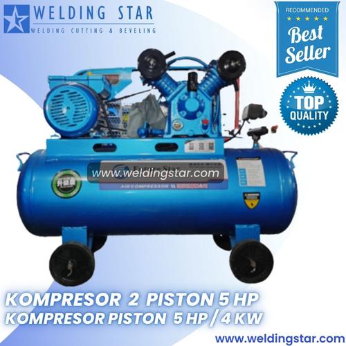Jual KOMPRESOR UDARA 2 PISTON 5 HP / KOMPRESOR ANGIN / KOMPRESOR PISTON ...