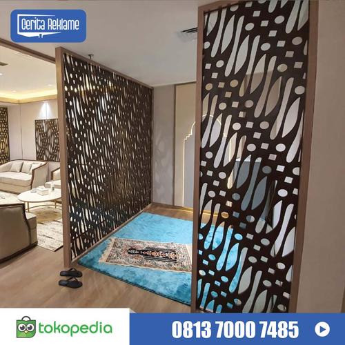 Jual Custom Sekat Mushola I Partisi Ruangan I CNC Router I MDF / HMR ...