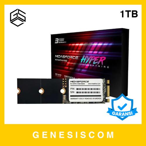Jual SSD MIDASFORCE 1TB - M2 SATA 3 III Hyper Lightning 6 GB/s M.2 ...