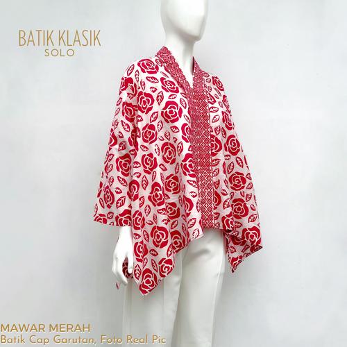 Jual Batik Merah Putih Blouse Batik Dolby Dobby Premium Batik Solo - 19 ...