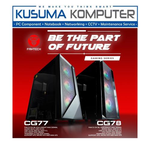 Jual Casing Fantech Aero Lite CG77 CG78 + 3 Fan RGB Casing Gaming PC ...