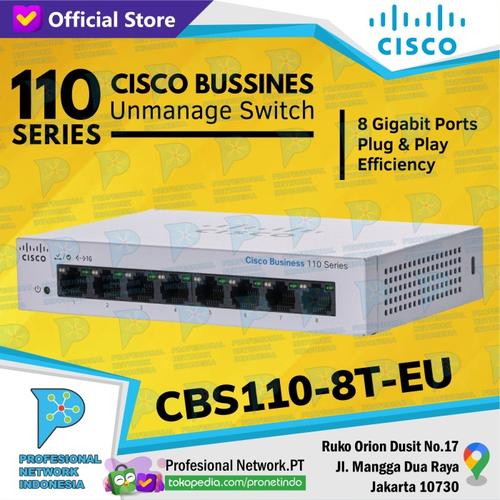 Promo Cisco Business 110 Series CBS110-8T-D-EU, 8-Ports GbE Unmanaged ...