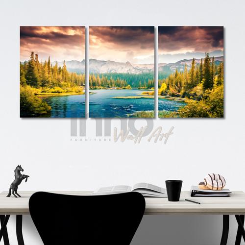Jual Poster Landscape Pemandangan Alam Pegunungan Sungai Aesthetic LAND ...