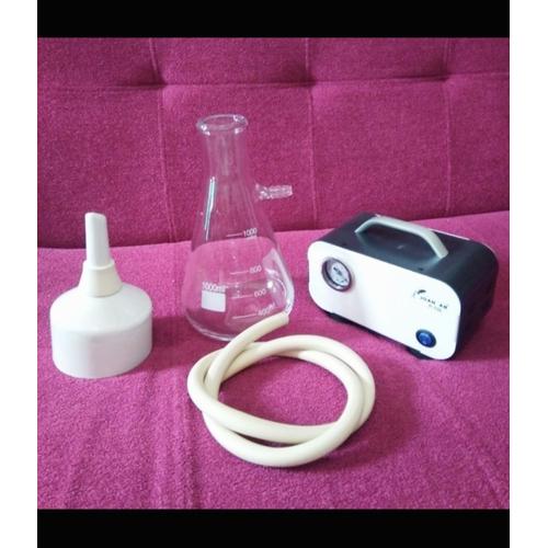 Jual Set Buchner Funnel Filtration 100 mm, Flask 1 Liter plus Vacuum ...