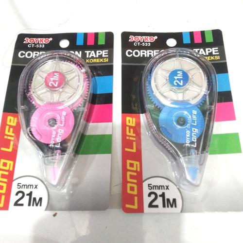 Jual TIPP EX KERTAS /STIPO KERTAS/CORRECTION TAPE MERK JOYKO PANJANG 21 ...