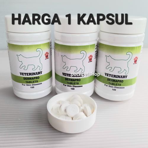 Jual Dermapro ECER 1 TABLET Anti Gatal Kucing Obat Jamur Obat Scabies ...