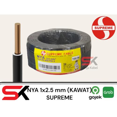 Jual NYA 1x2.5mm SUPREME / NYA 1 x 2.5 mm/ KABEL GROUNDING TUNGGAL 2.5mm - Hitam - Jakarta Barat ...