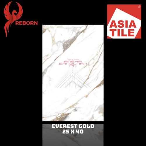 Jual Keramik Dinding ASIA tile - EVEREST series 25x40cm KW A - Grey Décor - Gold - Jakarta Pusat ...
